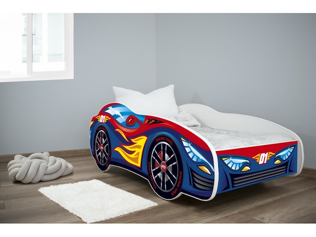 Dečiji krevet Racing Car Red Blue Car 160x80