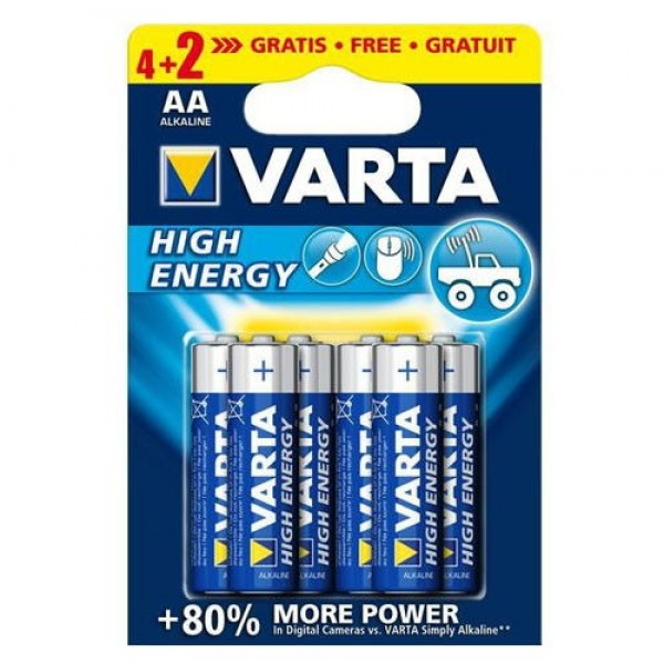 VARTA LONGLIFE POWER LR6 7+3 1.5V ALKALNA BATERIJA