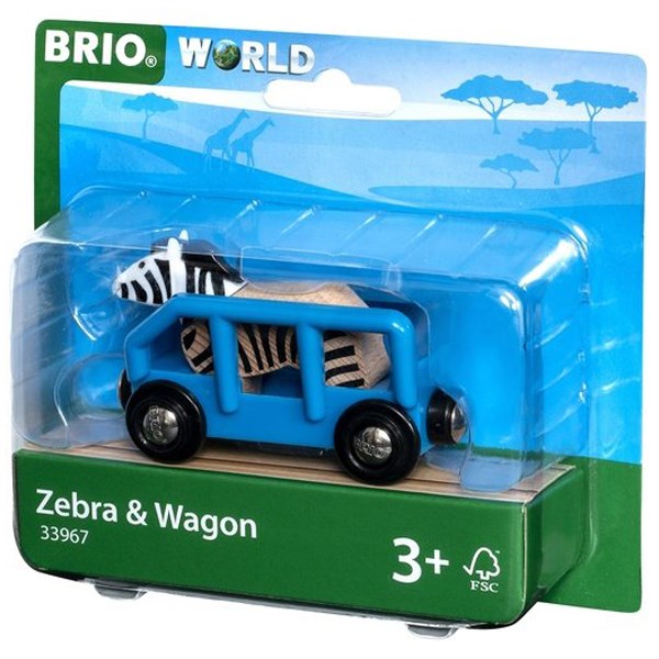 Brio - Zebra i vagon Igračka za Decu BR33967