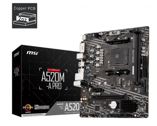 MBO MSI AM4 A520M-A PRO