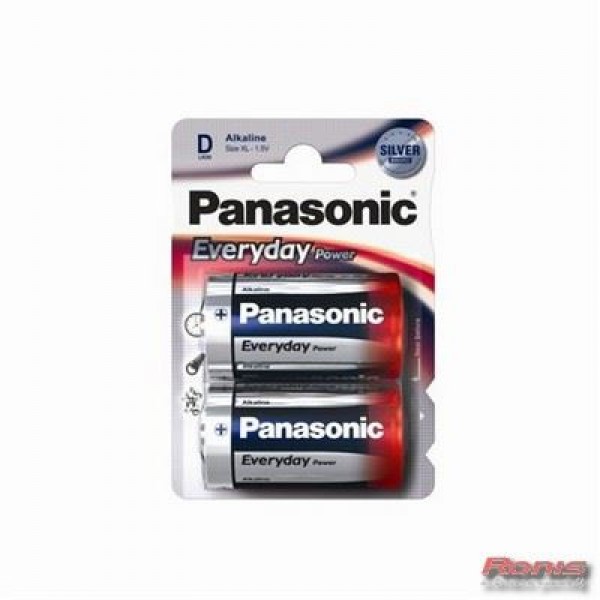 PANASONIC baterije LR20EPS2BP - 2 × D Alkalne Everyday Power