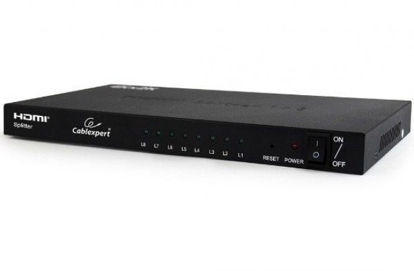 GEMBIRD DSP-8PH4-03 HDMI splitter, 8 ports