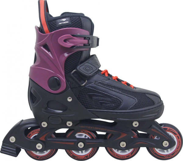 ROLER PW126B-10 CRNO CRVENA ALU XS(29-32) ABEC5 PU TOČKIĆI