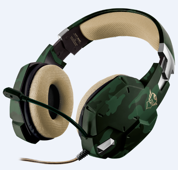 Slušalice TRUST GXT 322C Carus Jungle Camo žične/3, 5mm+2x3, 5mm/gaming/maskirno zelena