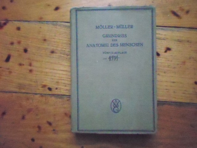 JOHANNES MULLER PAUL MULLER-ANATOMIE DES MENSCHEN RETKO