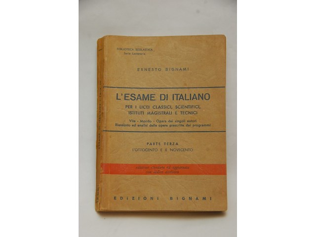 L’ESAME DI ITALIANO – PER LICEI CLASSICI, SCIENTIFICI,