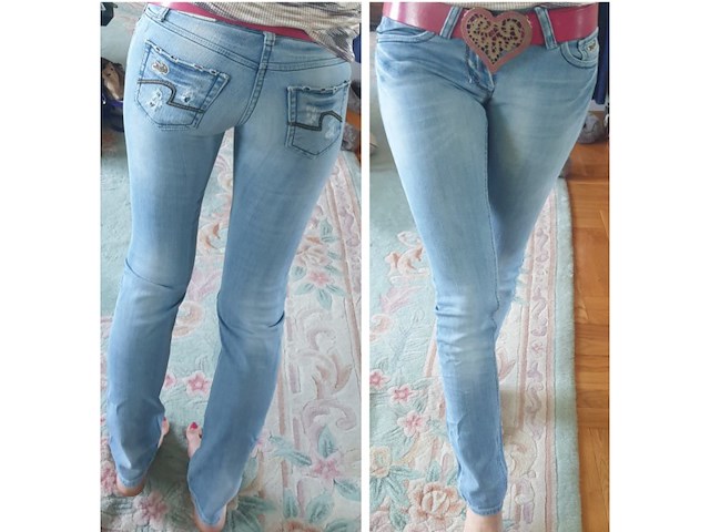 LACOSTE jeans ORIGINAL slim uske farmerke 26