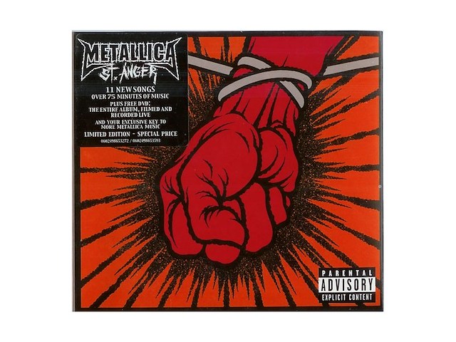 Metallica ‎– St. Anger CD+DVD neotpakovano