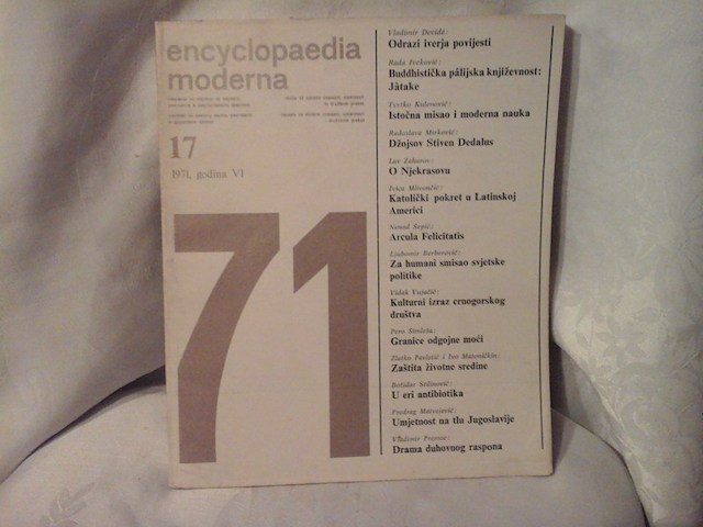 Encyclopaedia moderna 17 časopis za sintezu nauka