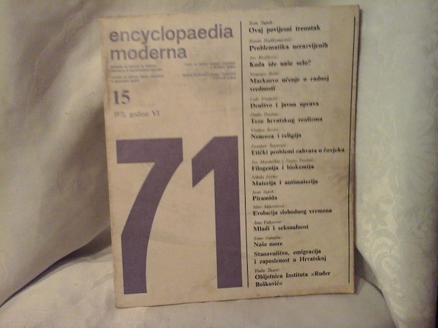 Encyclopaedia moderna 15 časopis za sintezu nauka