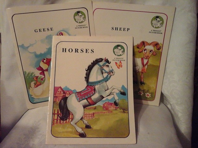 Žapče na engleskom 3 slikovnice Geese Horses Sheep