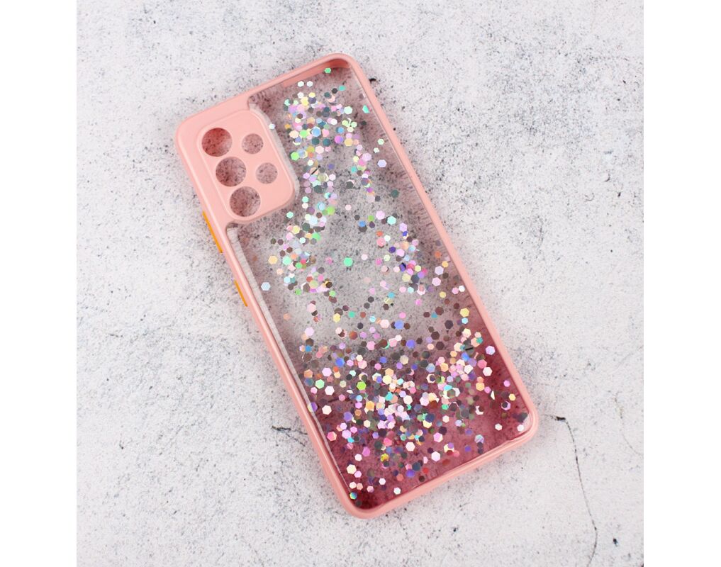 Futrola Frame Glitter - Samsung A325 Galaxy A32 4G (EU) roze