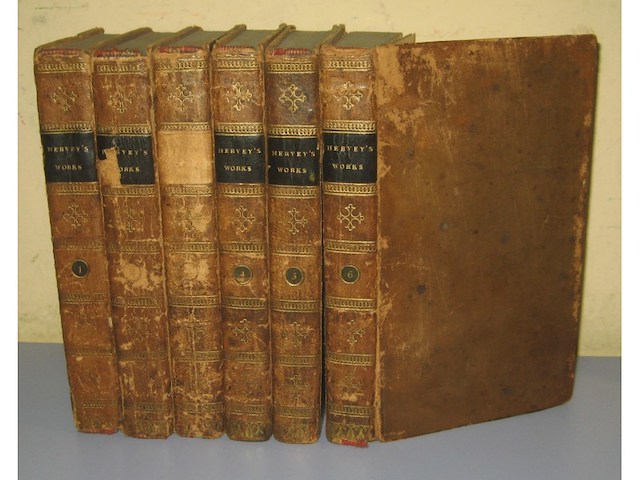 The whole works of James Hervey 1814 god. 6 knjiga