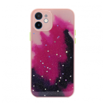 Maska Galaxy za iPhone 12 mini crno-pink