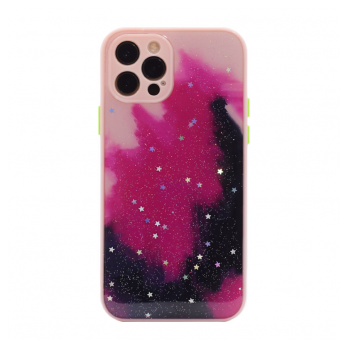 Maska Galaxy za iPhone 12 Pro Max crno-pink