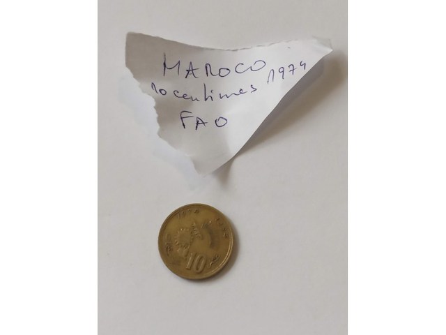 10 Centimes 1974.g - Maroko - FAO -