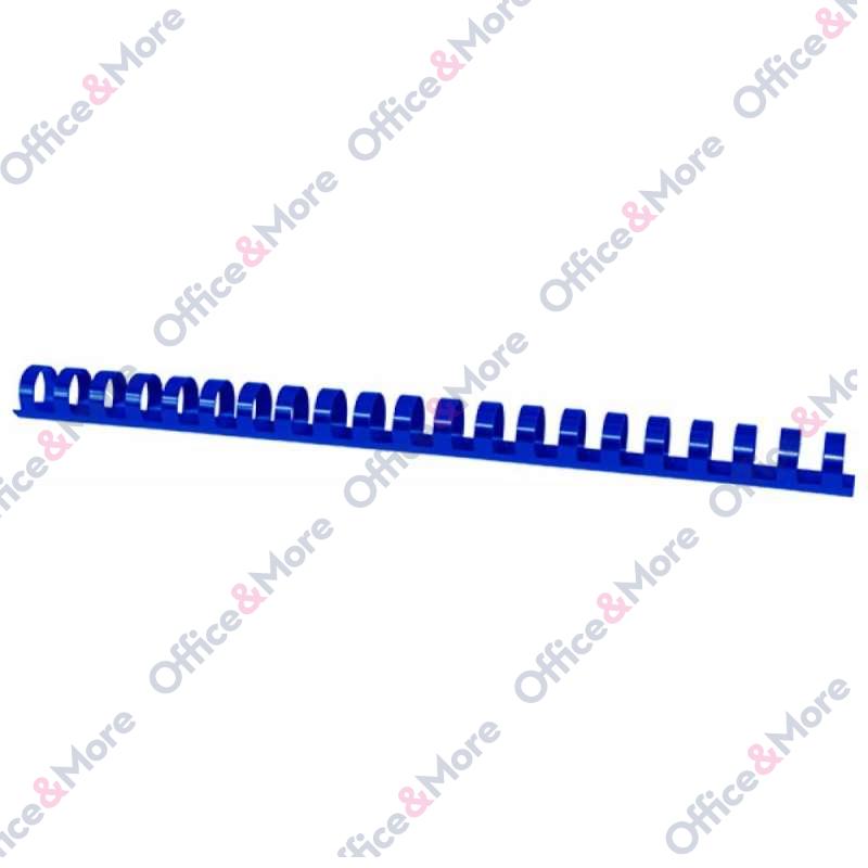 PLASTIČNE SPIRALE 16mm PLAVE PAK.100-20241615-01