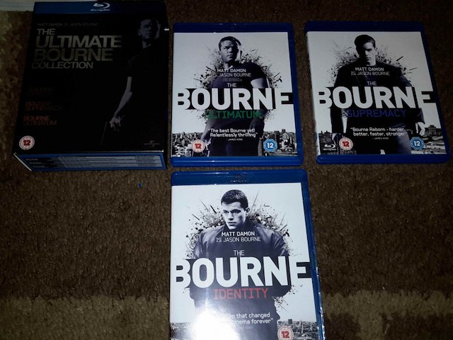 The ultimate Bourne collection 3 Blu-ray diska