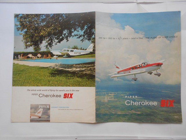 Piper  Cheokee six promo materijal, engleski