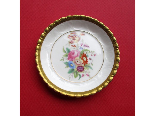 činija za sitnice COALPORT Bone China oslikana 24k zlat