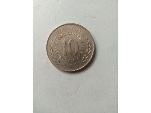 10 dinara,Jugoslavija,1976. FAO