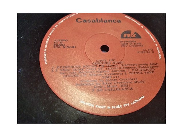 Ploca Casablanca Lipps, Inc. ‎– Designer Music
