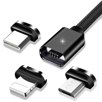 ESSAGER 3-IN-1 MAGNETNI KABL - USB-C, LIGHTNING, MICROUSB - 1M