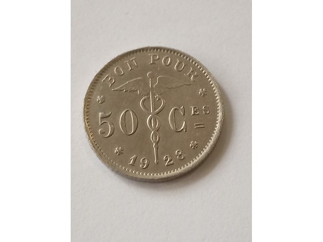 50 Centimes 1928.g - Belgija - LEPA -