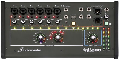Studiomaster DigiLivE 8c Digitalni Mikser