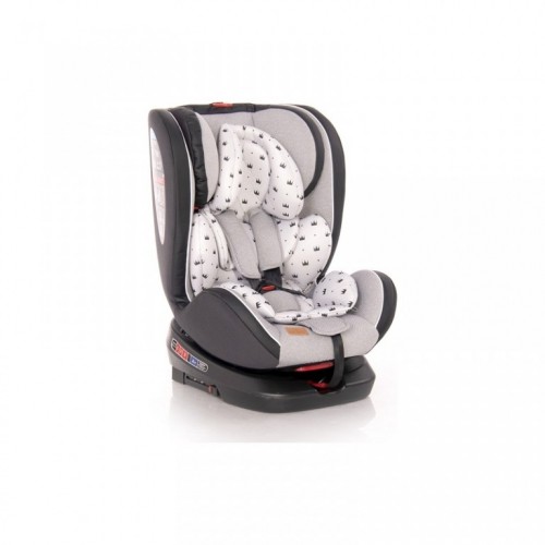 Autosedište Nebula Isofix 0-36kg- Rot. Grey Crowns