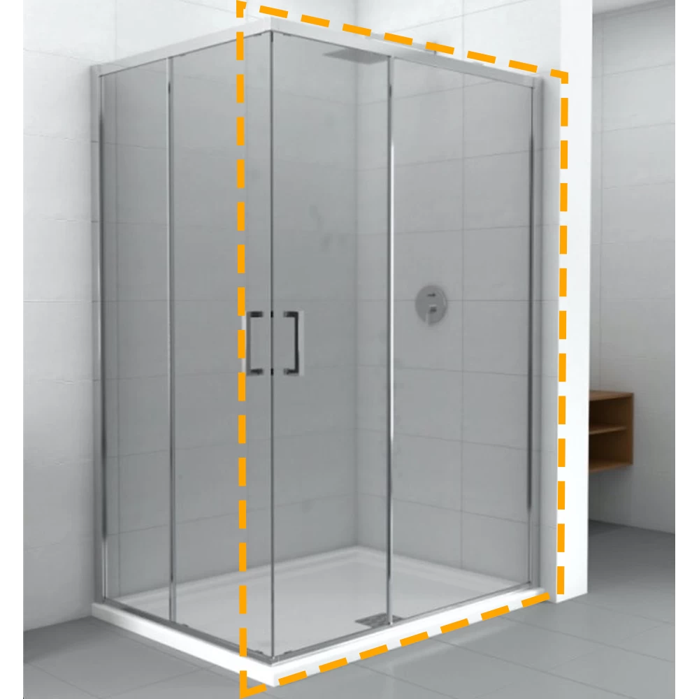 ATLAS Element stakleni paravan tuš kabine 120×195/6mm C-02-42120