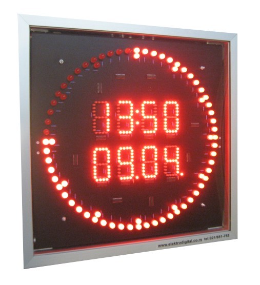 Digitalni led sat sa sekundama u krug Tip:CL60-60sec