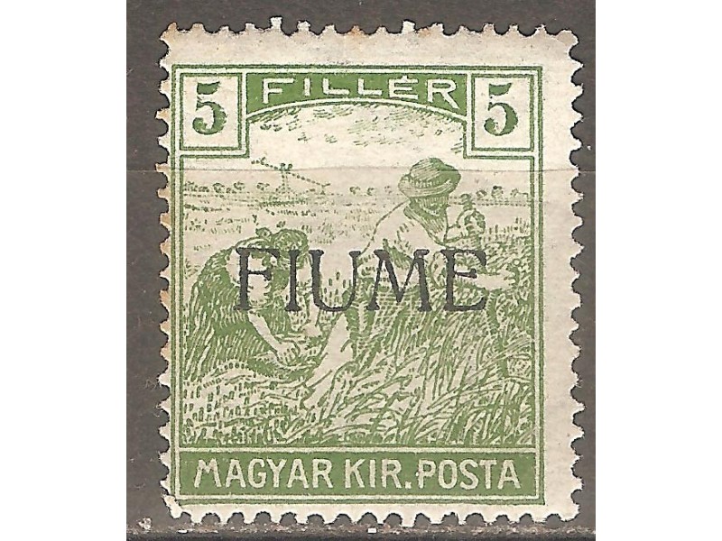 1918 - FIUME zetelice 5 fil MH