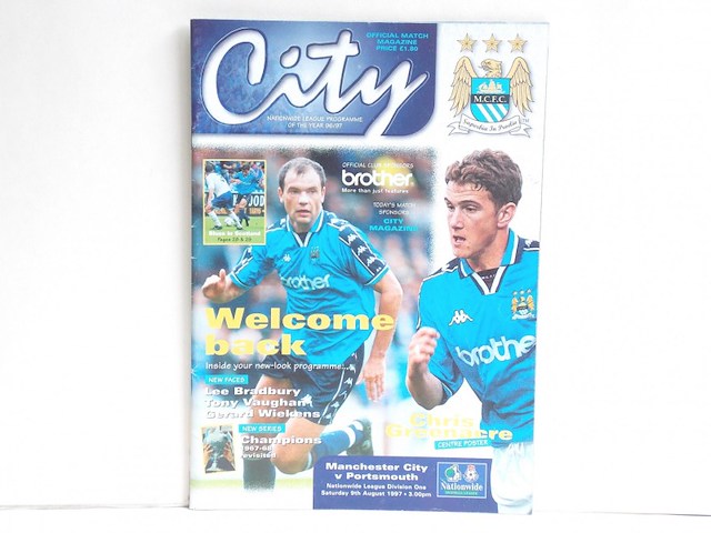 Program Mancheser City - Portsmouth 09.08.1997.