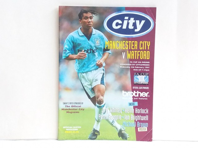 Program Mancheser City - Watford 05.02.1997.