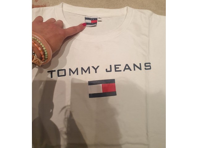 Tommy HILFIGER - Tommy jeans bela majica XL
