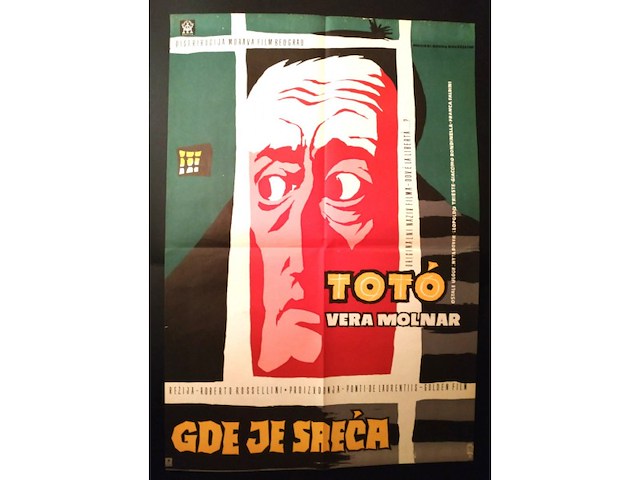 GDE JE SRECA filmski plakat TOTO 1958 Rossellini