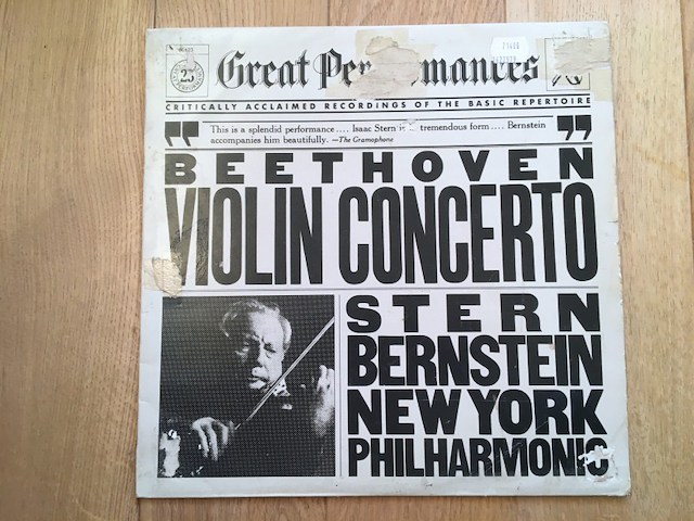 Beethoven, Stern, NY Orchestra (Suzy)