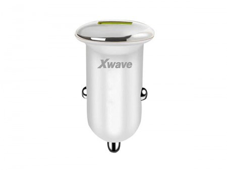 Xwave USB auto punjač za mobilne, tablete, 1 xUSB, 5V srebrno-bela ( C20 )