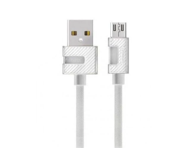 Remax Metal RC-089m beli kabl za punjač USB A (muški) na micro USB (muški) 1m