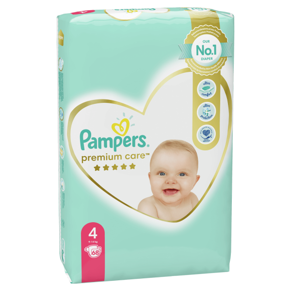 Pampers pelene premium JP 4 maxi 9-14kg 68kom