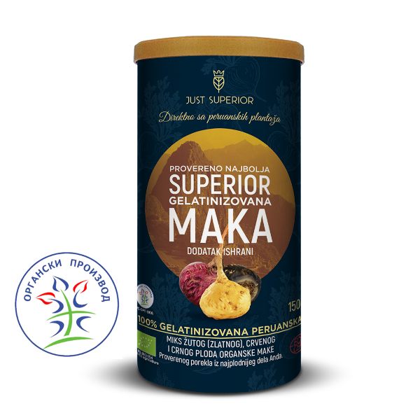 Gelatizovana maka 150g organska Just Superior