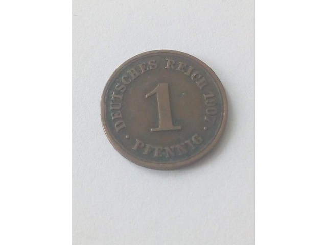 1 Pfennig  - 1907.g - Nemačka -