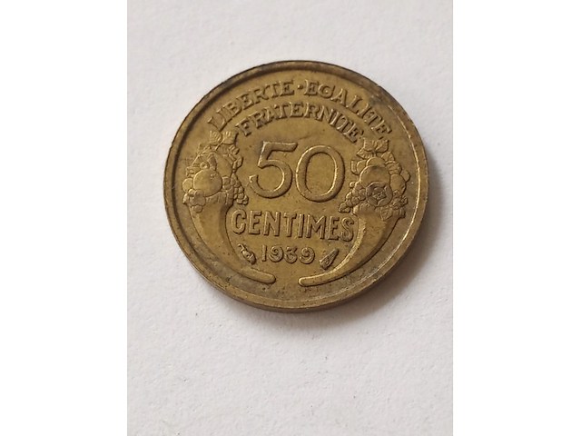 50 Centimes 1939.g - Francuska -