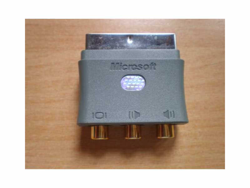 Microsoft adapter konektor RCA na SCART
