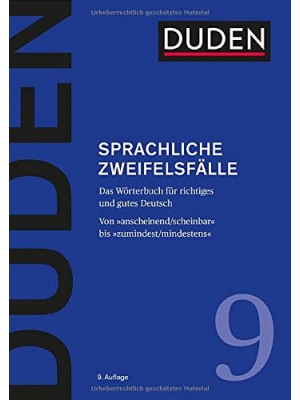 Duden 9 - Sprachliche Zweifelsfälle