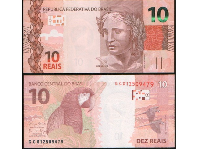 Brasil 10 Reais 2010 UNC.