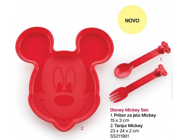 Tupperware Disney set tanjir sa priborom-Novo