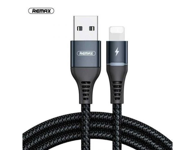 Remax Colorful RC-152i crni kabl za punjač USB A (muški) na lightning (muški) 1m
