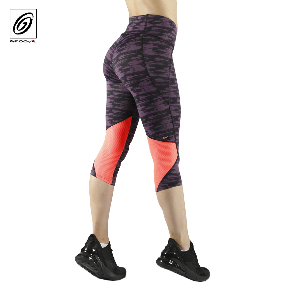 PURPLE SCRATCH NET LEGGINGS